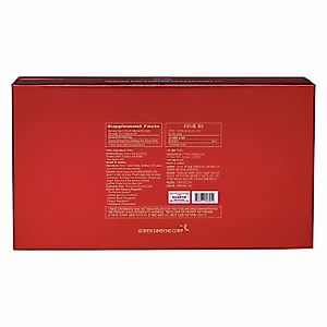 CheongKwanJang [Korean Red Ginseng Pure Extract Earth 100% 6-Year-Old Asian Panax Ginseng Roots with Top 2% Premium Grade Ginseng, Boost Immune System, Energy - 30 Pouch