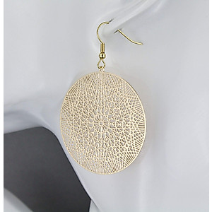 BURIUS Brass Earrings for Women Earrings - Jewelry Earrings for Women Trendy Hanging Brass Earrings