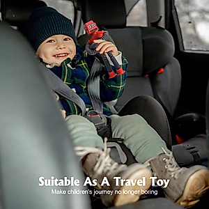 ASKIZ 4-Pack Pop Tubes Sensory Toys, Glowing Robot Fidget Tubes Sensory Toys Pack, Suction Cup Robot Toy,Travel Toys Sensory Toys For Autistic Children Toddlers Kids Boys Girls Gifts 3-5,5-7