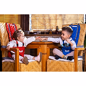 Matthew&Marie Portable Baby Chair Safety Seat Harness (Blue) Baby Safety Harness for Kids and Toddlers - Child Harness for Travel, Home, Restaurant - Universal Size - Color Blue