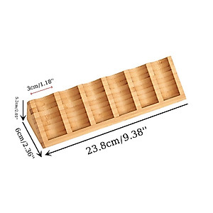 HAN SHENG 2 Pcs 6 Grids Wooden Essential Oils Storage Racks Essential Oil Organizer Essential Oils Bottles Display Stand Holder Drawer Organizer for Tabletop Essential Oils Perfume Rack