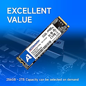 Acclamator 256GB NVMe SSD PCIe M.2 2280 Internal SSD, High Performance Solid State Drive for Laptop and Desktop Read Speed Up to 2000MB/s N20