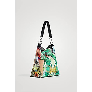 Desigual woMens Casual Shoulder Bag, Green, U US