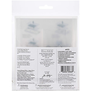 Sizzix Thinlits Die Set 65 Pack Alphanumeric Classic Upper Case by Tim Holtz, Multicolor