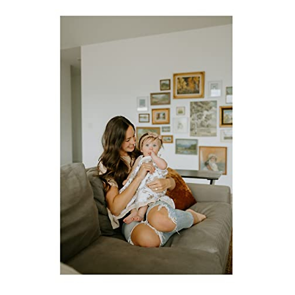 Little Unicorn Llama Llama Cotton Muslin Quilt Receiving Blanket | 100% Cotton | Super Soft | Babies and Toddlers | 30” x 40” | Machine Washable