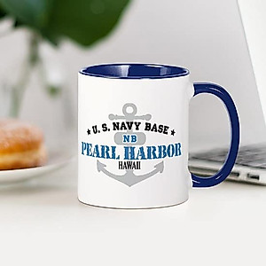 CafePress US Navy Pearl Harbor Base Mug Ceramic Coffee Mug, Tea Cup 11 oz
