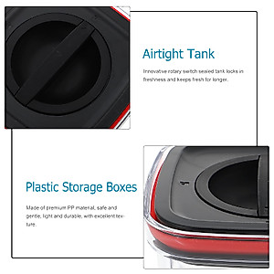 OSALADI 1pc Spiral Storage Tank Rice Storage Tank Airtight Tank containers with lids Flour kitchen storage container vacuum seal containers storage container with lid pp food rack dry food