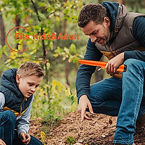 Fully Waterproof Pinpoint Metal Detector Pinpointer - 360° Search Pinpointing Finder Probe Treasure Hunting Tool Accessories for Adults and Kids (Three Mode) 2023 Hs08 Orange