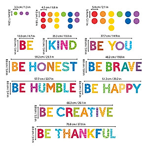 DECOWALL SG-2204 Be Kind Wall Decals Stickers Kids Removable Nursery murals Inspirational Classroom Children Words Quotes Room Window School Bathroom playroom Nurse Office Decorations Motivational