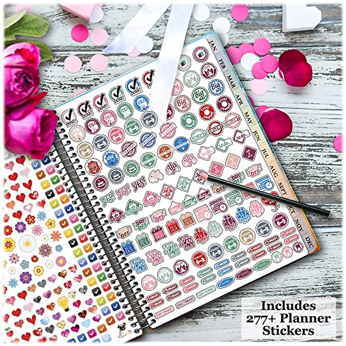 Tools4Wisdom 2024 Planner - 15 Month October 2023 thru Dec 2024 Planner - 8.5x11 Hardcover