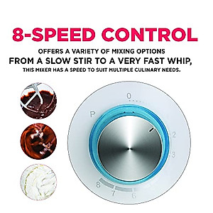 FRIGIDAIRE ESTM020-PINK 4.5L Retro Stand Mixer (Pink), 4.75 quart