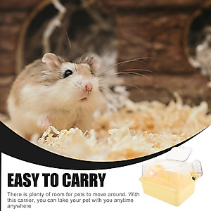 Box Hamster Cage Guinea Pig Case Hamster Carrying Case Hamster Container Cage for Hamster Small Pets Carrying Cage Hamster Carry Case Guinea Pigs Cages Pet Cage for Outdoor