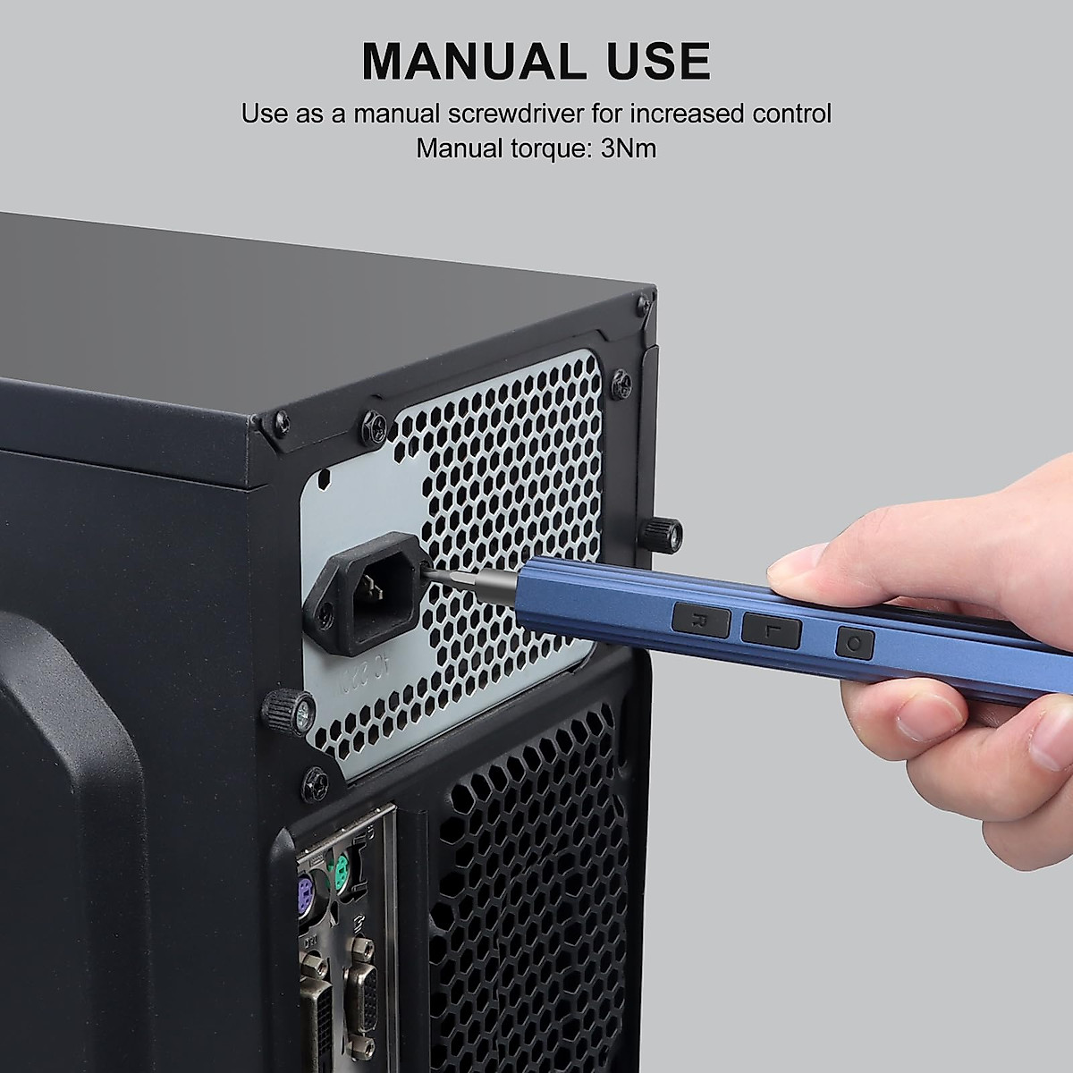 STREBITO Mini Electric Screwdriver, 37-in-1 Electric Screwdriver Kit, 3.7V Power Screwdriver Cordless Rechargeable, Magnetic Electric Precision Screwdriver for PC RC Laptop Phone Computer Electronics