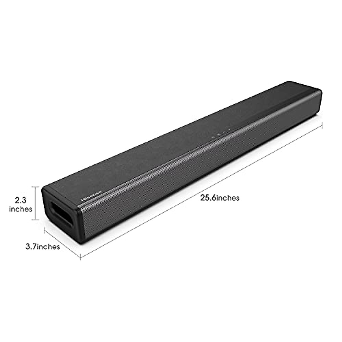 Hisense HS214 2.1ch Sound Bar with Built-in Subwoofer, 108W, All-in-one Compact Design with Wireless Bluetooth, Powered by Dolby Audio, Roku TV Ready, HDMI ARC/Optical/AUX/USB, 3 EQ Modes,Black