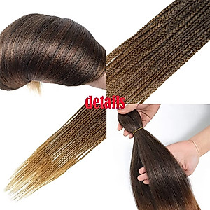 Ombre Pre-stretched Braiding Hair, Top Silky Braid Hair Extensions, Itch Free Crochet Twist Hair Braids, Yaki Texture Original Braiding Hair Pre Stretched, 0.21 pound/bundle (24''-8 bundles, 1b/30/27)