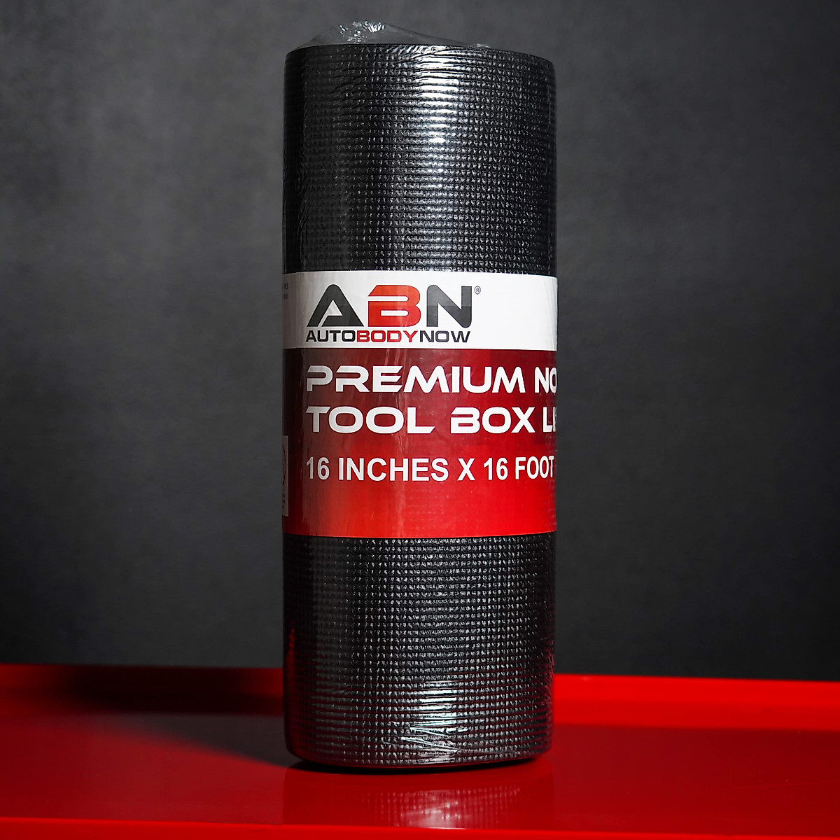 ABN Tool Drawer Liner Non Slip Tool Box Liner - Bulk Rubber Shelf Liner Roll Black Shelf Liner Non Adhesive, 16in x 16ft