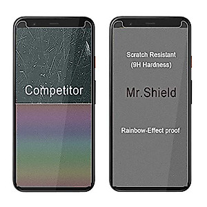 Mr.Shield [3-Pack] Designed For Google (Pixel 4 XL) [Tempered Glass] Screen Protector [Japan Glass with 9H Hardness] with Lifetime Replacement
