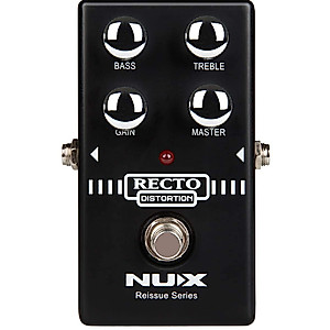Briskdrop NUX Recto Distortion Guitar Effect Pedal Bundle with 2 Patch Cables and 6 Dunlop Picks, RectoBundle2