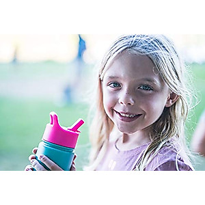 Simple Modern Insulated Straw Lid - Fits All Summit and Hydro Flask Wide Mouth Water Bottle Sizes - Insulated Splash Proof Cap for 10, 12, 14, 16, 18, 20, 22, 24, 32, 40, 64 & 84 oz - Blush