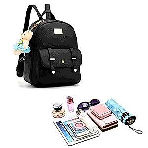 Fayland Women Teens Girls Casual Leather Backpack Purse Satchel Shoulder Bags College Royal Blue, 25 x 13 x 31cm 9.8 x 5.1 x 12.2inch (W*H*D)