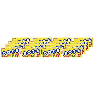 DOTS Individually Wrapped Candy - Original Gummy Candy Flavors - Cherry, Lime, Orange, Lemon & Strawberry - Gluten Free, Kosher & Peanut Free Gumdrops - Bulk 17ct Mini Dots Candy Boxes