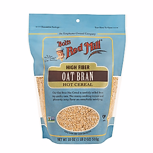 Bob's Red Mill Oat Bran, 18oz (Pack of 4) - Non GMO, Vegan, Kosher