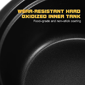 DOITOOL 1.5L Universal Inner Pot Rice Cooker Inner Pot Non-Stick Inner Cooking Pot Rice Cooker Rice Cooker Replacement Parts 8.26 x 8.26 x 3.54 inch