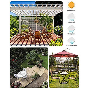 Patio Chair Covers Waterproof Heavy Duty Outdoor Patio Furniture Covers, Stackable Outside Lounge Deep Seat Covers, Large Lawn Sofa Covers Water Resistant,600D Oxford Cloth,Standard-2 Pack,Khaki&Brown