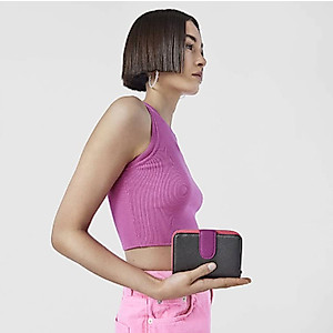 TOUS Waterproof Vinyl Wallet for Women, 11x13x2.5 cm, Dubai Saffiano Collection