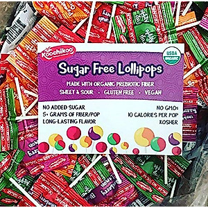Koochikoo Sugar Free Organic Lollipop Pouch, 10 Count ( Pack - 1 )