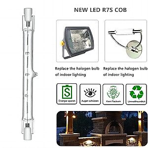 CMYBEN 4 Pack Halogen R7S 118mm 300W 120V Dimmable 4500lm Beam Angle J-Type Double Ended Floodlight Bulb 360° Warm White 2700K