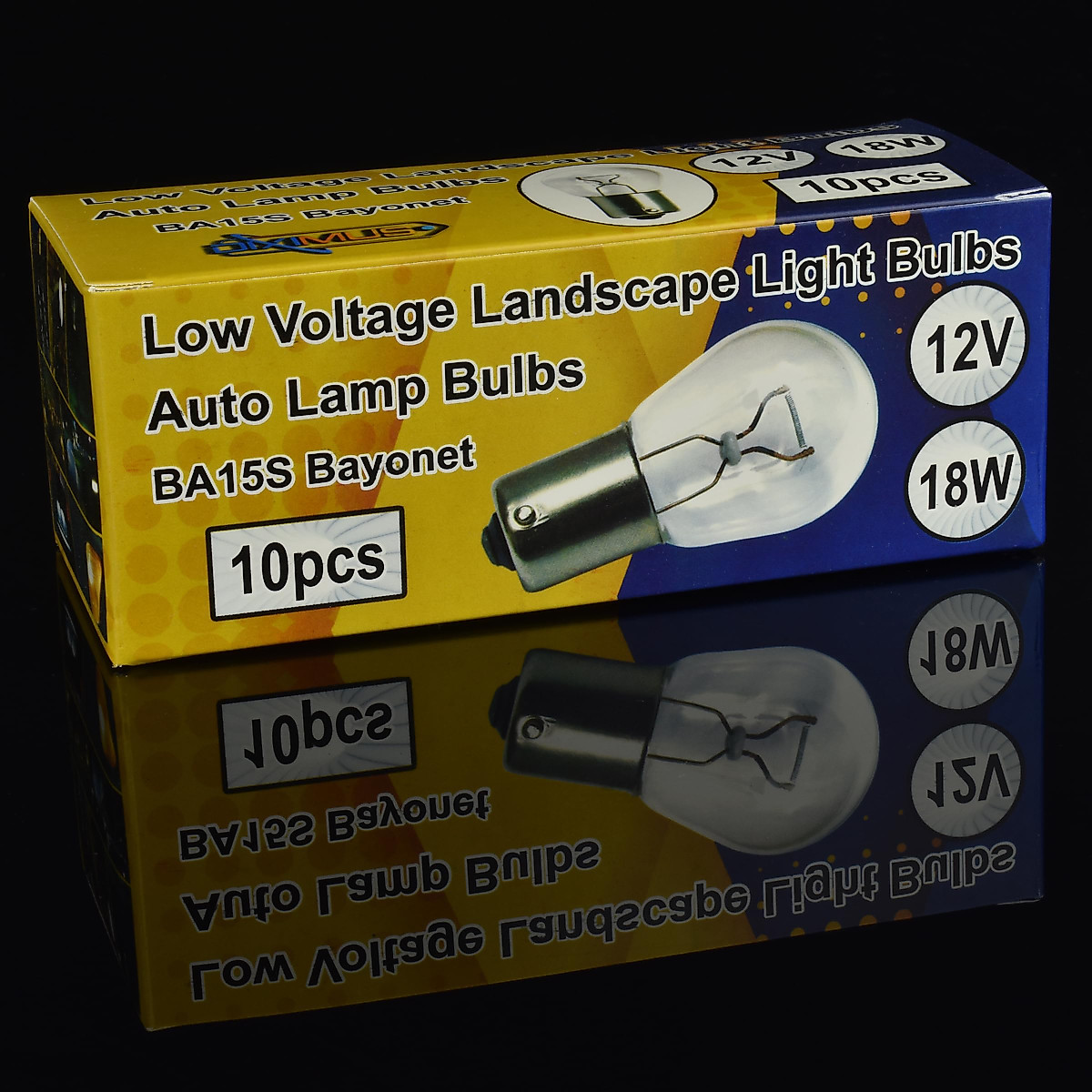 Diximus Pack of 10 Bulbs 1141 S8 Low Voltage Landscape Light Bulbs 12V 18W BA15s Bayonet 18W Lamp