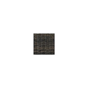 Signature Design by Ashley Coastline Bay Outdoor Patio All-Weather Resin Wicker Ottoman with Cushion, Beige & Dark Brown