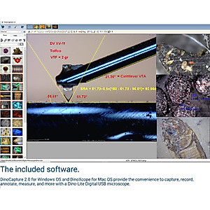 Dino-Lite USB Digital Microscope AM3113 - 0.3MP, 10x - 50x, 230x Optical Magnification, Measurement