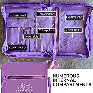 Set of 2 Bible Cover Cases for Men and Women Large & Medium Sizes by DEHITE