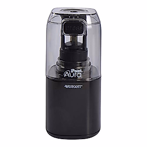 Westcott iPoint® Aura Electric Pencil Sharpener, Assorted Colors (17214)