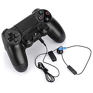 2 Pack Mono Chat Game Gaming Earbuds Earpiece earphones Headphones Headset with Mic Microphones for PS4 Playstation 4