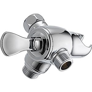 Delta Faucet U4920-PK 3-Way Shower Arm Diverter with Handshower Mount, Chrome,1