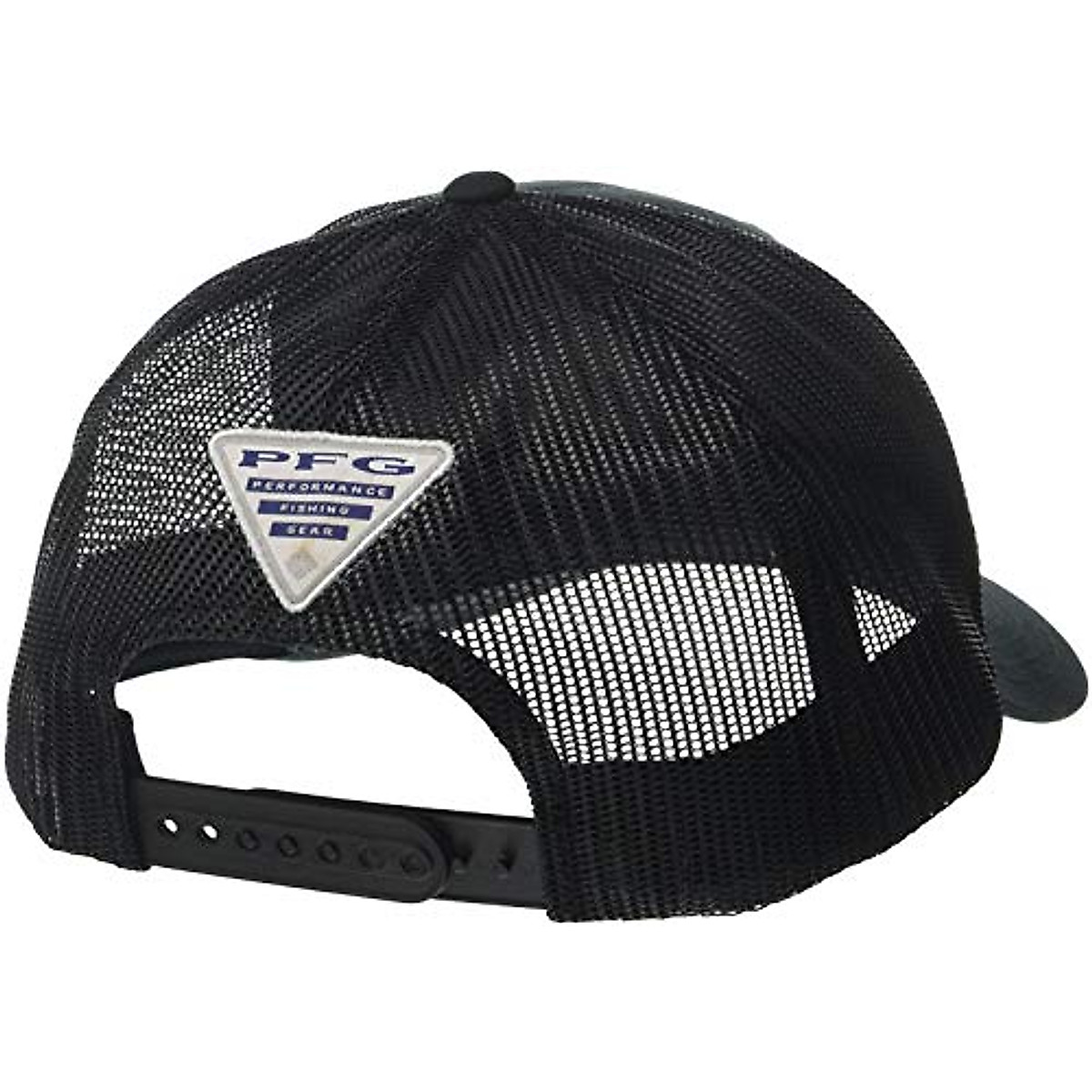 Columbia Standard PFG Hooks Mesh Snap Back-High Crown, Black, One Size