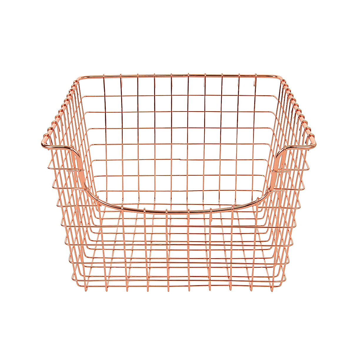 Spectrum Diversified Scoop wire Storage Basket, Medium, Copper