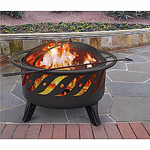 Landmann USA 23172 Patio Lights Firewave Firepit, Black