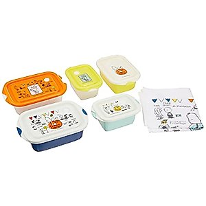 Skater SET921 Snoopy Peanuts Food Container & Hot Towel Gift Set, Made in Japan