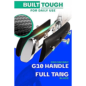 Dalstrong Barong Chef Knife - 7 inch - Gladiator Series Elite - Razor Sharp Kitchen Knife - Forged High Carbon German Steel - Full Tang - w/Sheath - NSF Certified