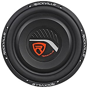 Rockville W12T4S4 12" Shallow Mount 1400w Peak Car Subwoofer 4-Ohm Sub 350w RMS CEA Rated