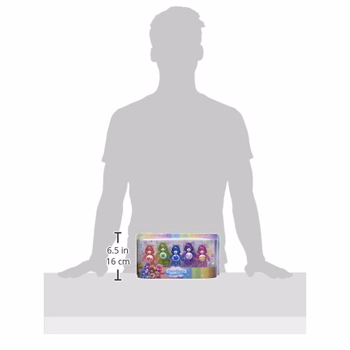 Just Play Care Bears Glitter Fun Figure Set (5 Pack)