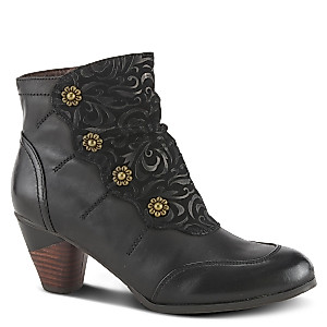 SPRING STEP L'ARTISTE Women's Belgard Ankle Bootie, Black, 38 EU/7.5-8 M US