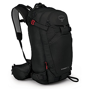 Osprey Kamber 30 Men's Backcountry Ski and Snowboard Backpack, Black