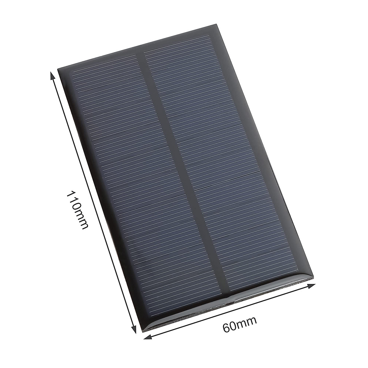 FellDen Micro Solar Panels Photovoltaic Cells, 10PCS 5V 200mA Epoxy Panel Kit Polycrystalline Cells 110mmx60mm / 4.33''x 2.36'' (5V200mA)
