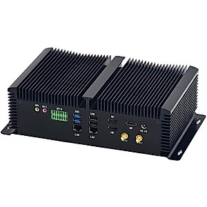 Fanless Industrial Computer Mini PC Intel Core i7 10870H Processor 32GB DDR4 Ram 1TB M.2 2280 SSD 3xHD 8xUSB 6xCOM Intel UHD Graphics Windows 10 Pro WOL PXE