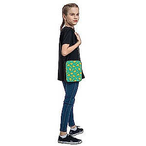 Fubido Watermelon Print,Insulated Lunch Bag for Women Men,Watermelons Slice in Watercolors,Reusable Leakproof Lunch Box for Adult Office Lunch Tote Bag Fit Travel Picnic,Pink White,with shoulder strap